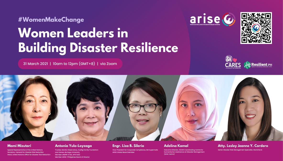 Women Leaders in Building Disaster Resilience - ARISE - Philippines