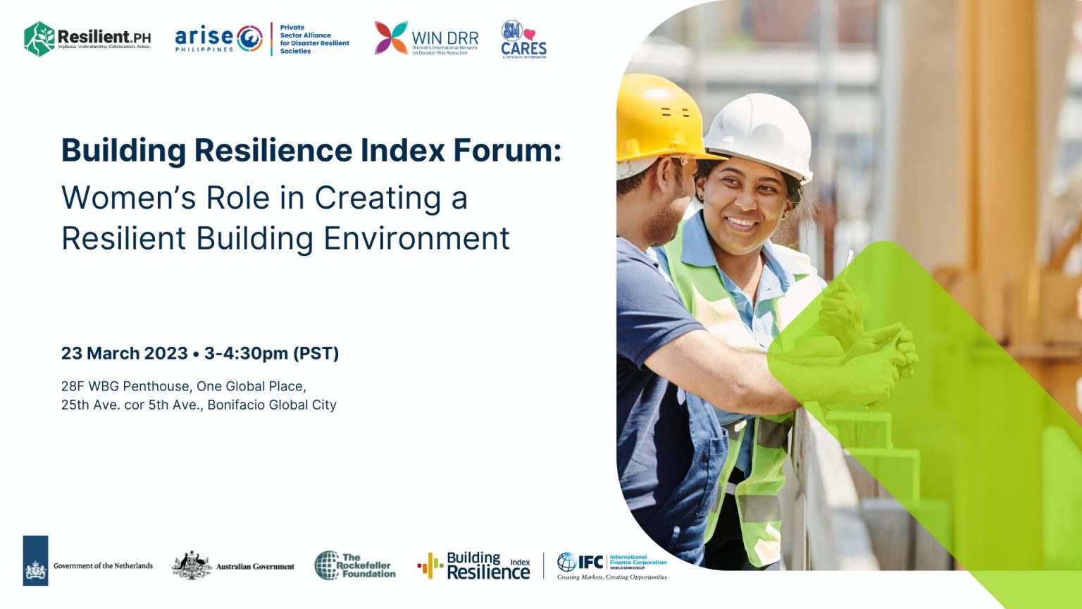 Building Resilience Forum: Women’s Role in Building a Resilient ...