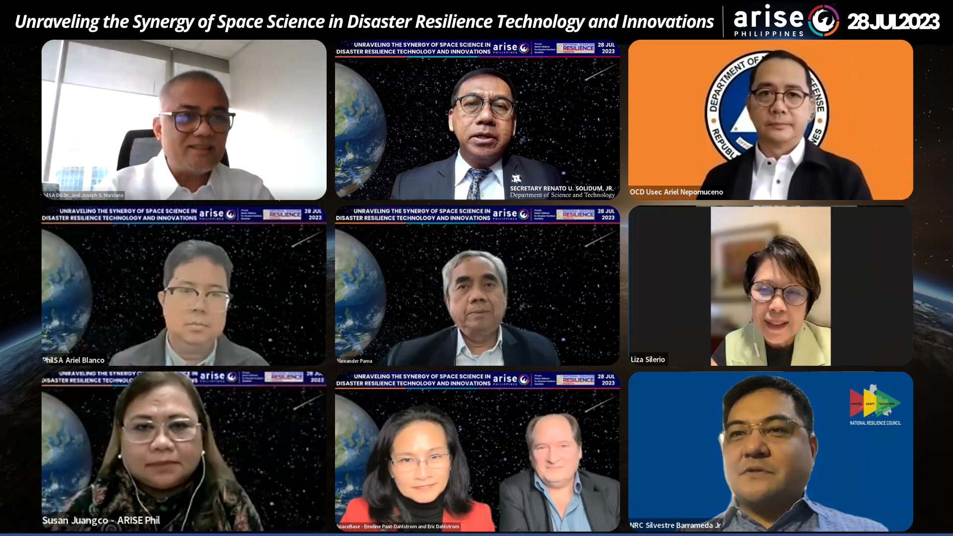 𝐀𝐑𝐈𝐒𝐄 𝐏𝐡𝐢𝐥𝐢𝐩𝐩𝐢𝐧𝐞𝐬 𝐂𝐞𝐥𝐞𝐛𝐫𝐚𝐭𝐞𝐬 𝐑𝐞𝐦𝐚𝐫𝐤𝐚𝐛𝐥𝐞 𝐒𝐮𝐜𝐜𝐞𝐬𝐬 𝐨𝐟 𝐚 𝐆𝐫𝐨𝐮𝐧𝐝𝐛𝐫𝐞𝐚𝐤𝐢𝐧𝐠 𝐖𝐞𝐛𝐢𝐧𝐚𝐫 𝐨𝐧 𝐒𝐩𝐚𝐜𝐞 𝐒𝐜𝐢𝐞𝐧𝐜𝐞 𝐚𝐧𝐝 ...